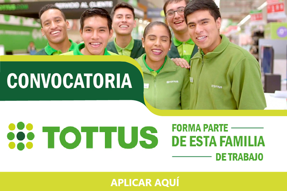 Tottus abre sus puertas: ¡Convocatoria de empleo disponible! - jobseh